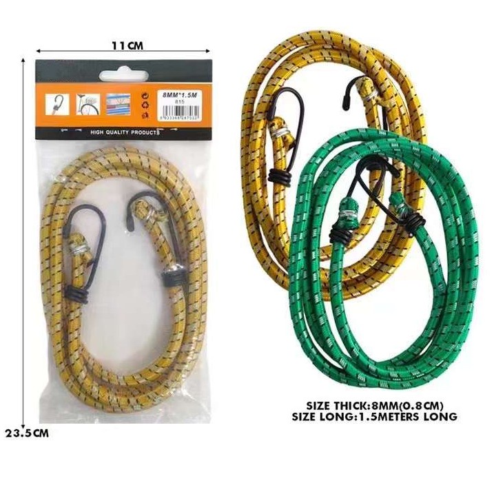 1.5m elastic rope hook bicycle rope tethered luggage cart with roof ...