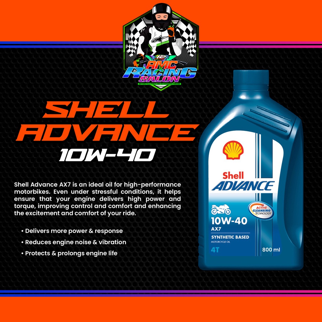 Shell Advance 10W40 800ml | Shopee Philippines