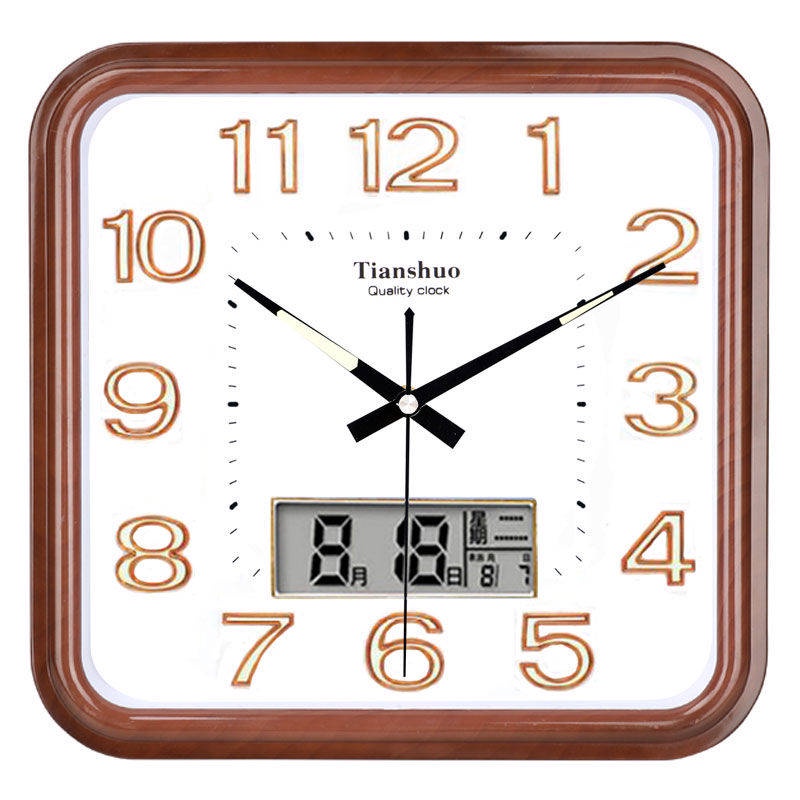 wall clock glow in the dark wall clock big size Tianshuo square ...