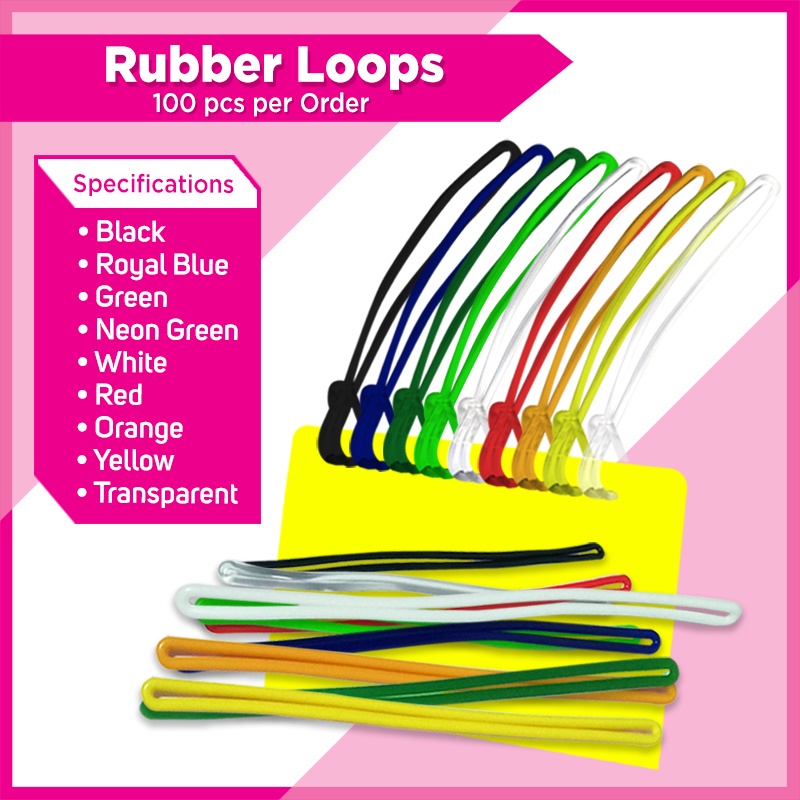 Rubber Loops 6 inches (100pcs per order) | Shopee Philippines