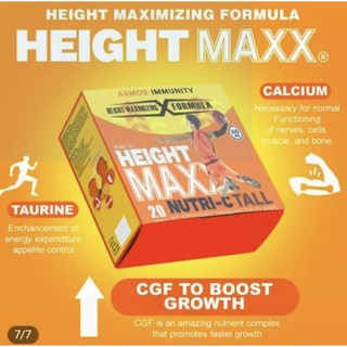 BUY 10 TAKE 1 Height Maxx Nutri-C Tall Height Enhancer 20 Capsules per ...
