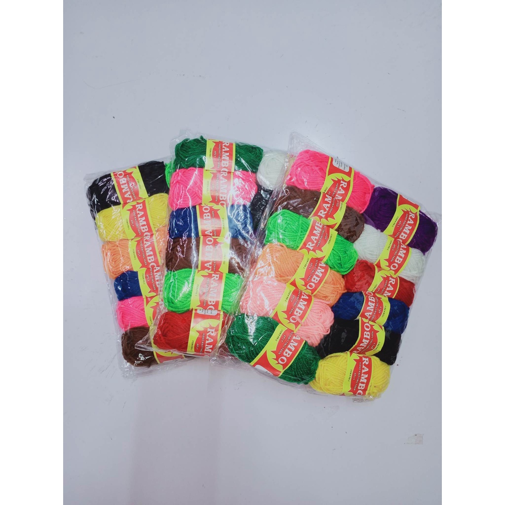 YARN ASSORTED COLOR 12PCS PER PACK | Shopee Philippines