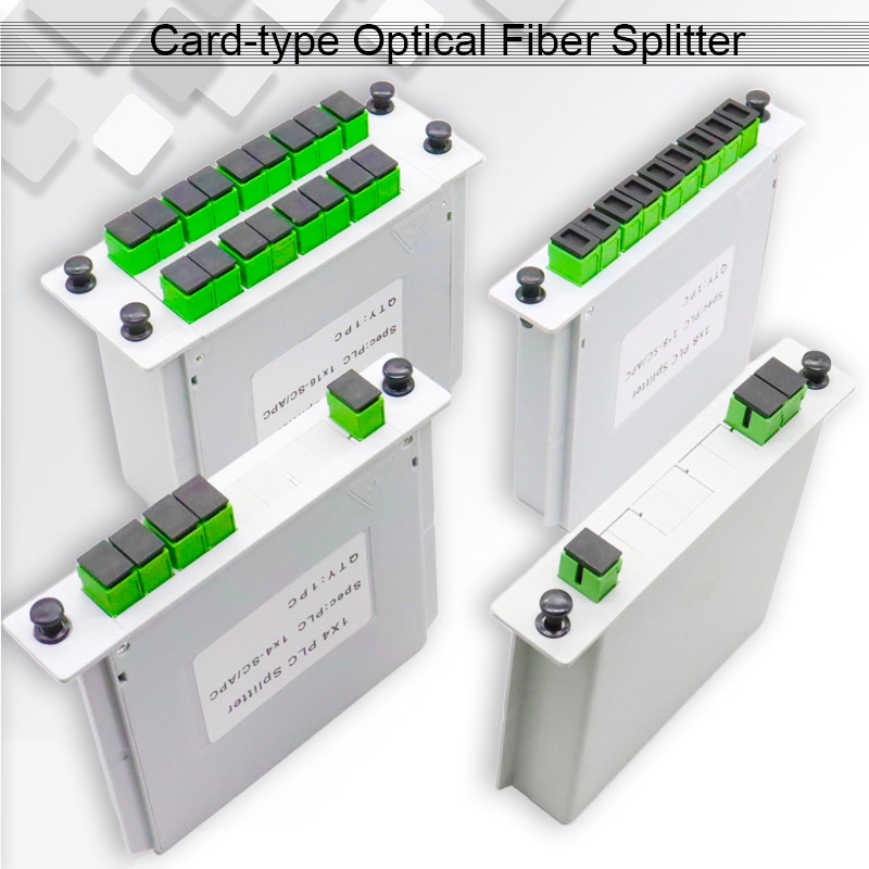 5pcs/box SC APC 1X2/4/8/16 Fiber Optical Splitter Box FTTH Planar ...