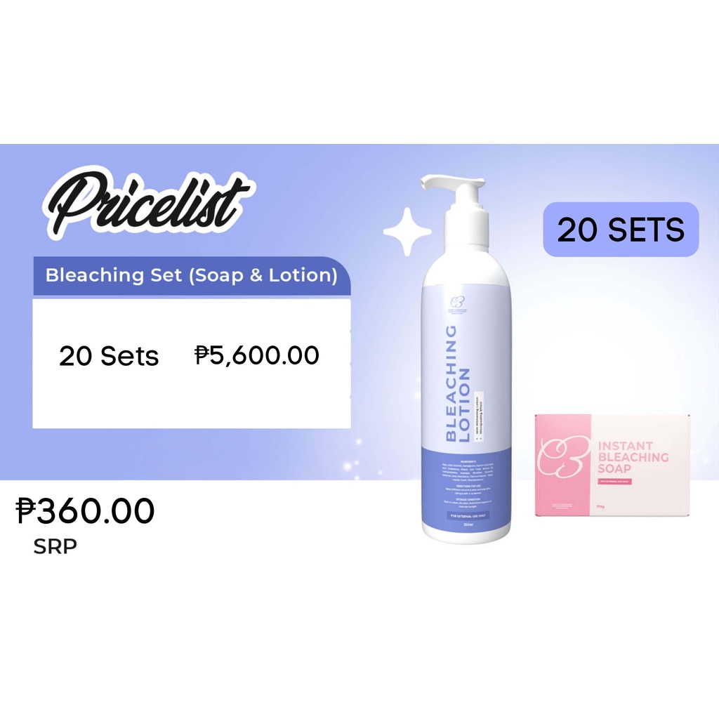 20 SET OF BLEACHING SET BY CLARITY ESSENTIALS | Shopee Philippines
