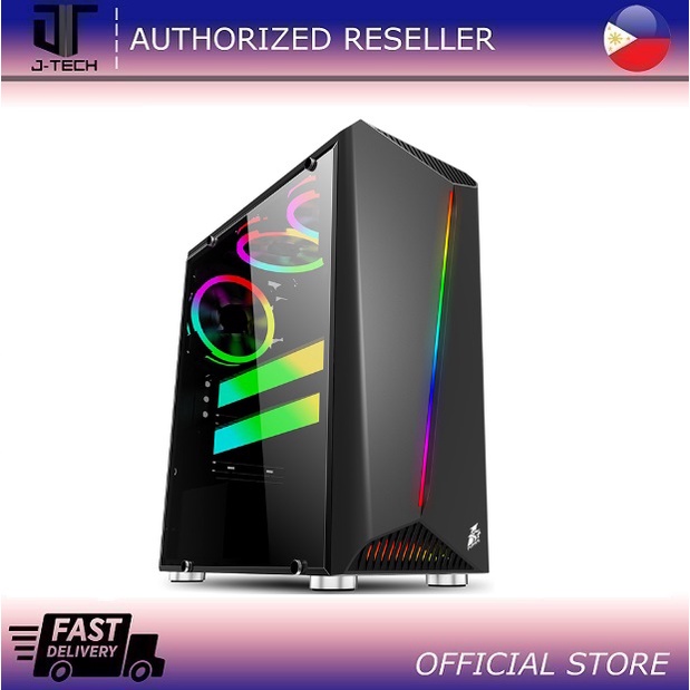 COMPUTER CASE 1STPLAYER RAINBOW R3 MID-TOWER GAMING CASE W/ TEMPERED ...