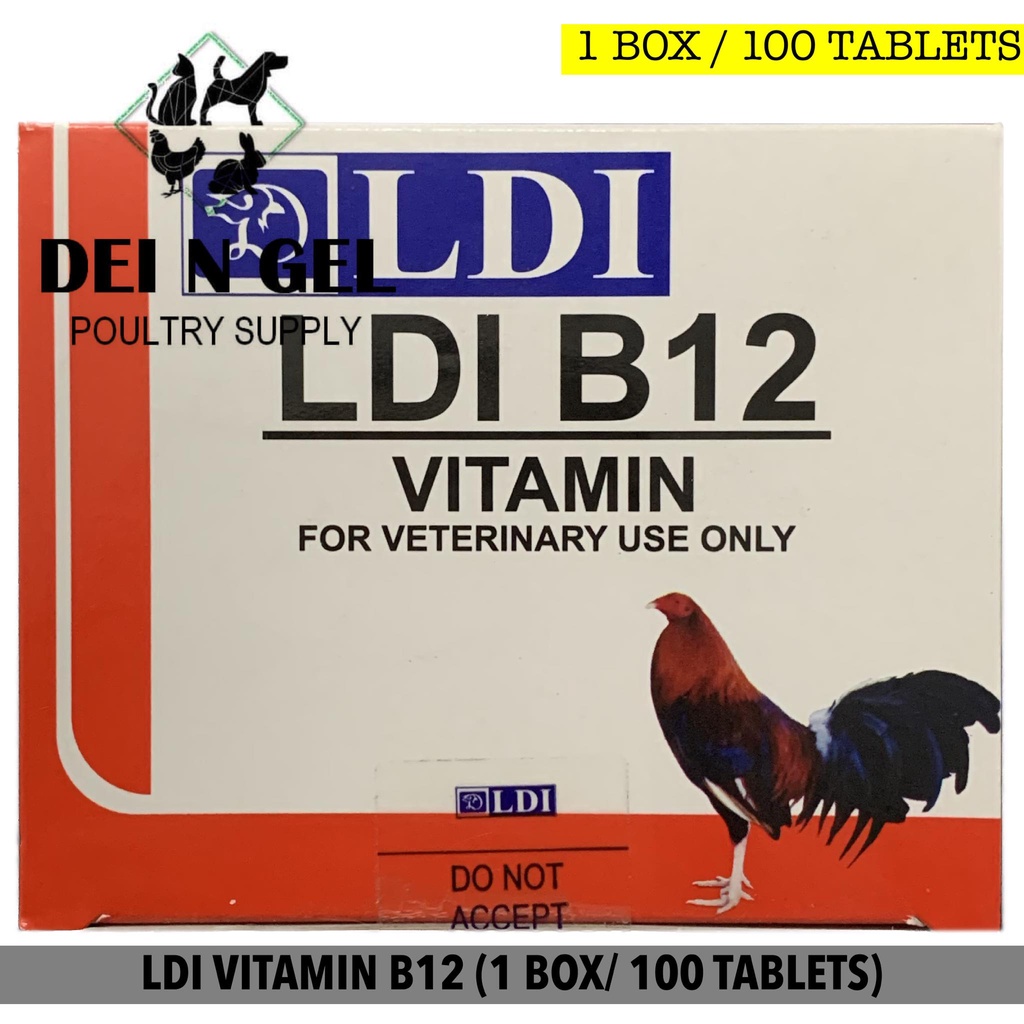 LDI VITAMIN B12 100 TABLETS FOR GAMEFOWL (1 BOX) | Shopee Philippines