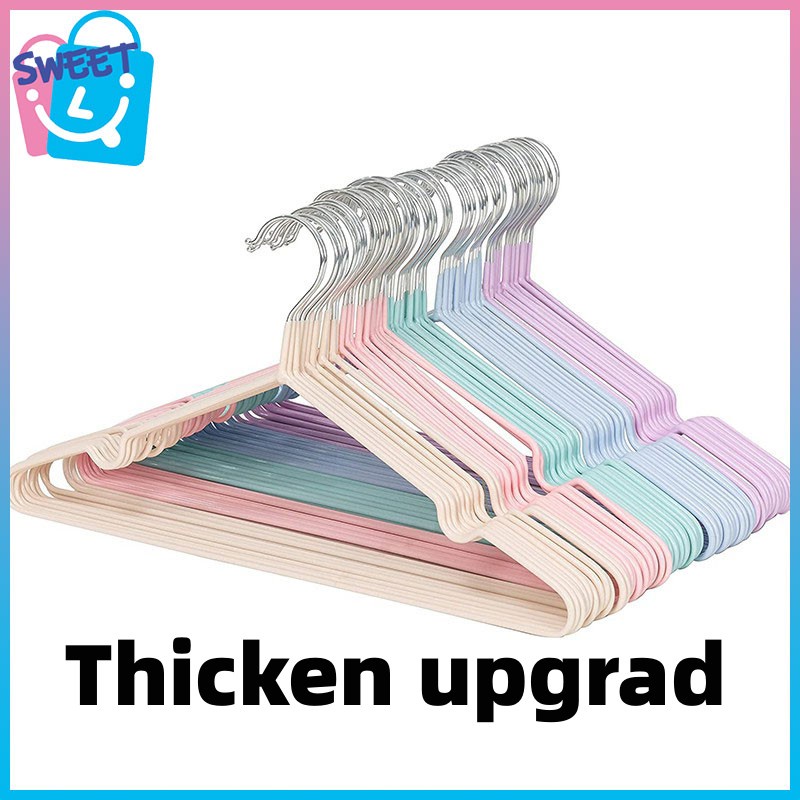 【Thick】10pcs/batch hanger Stainless Steel Drying Hanger Strong Cloth ...