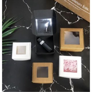 10pcs Mailer Box with Window Christmas Kraft paper Gift box DIY ...