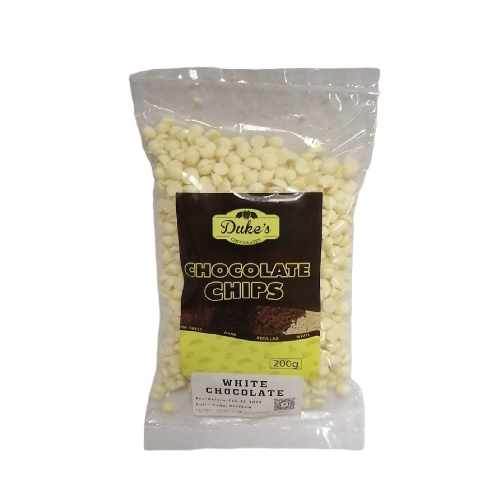 Duke's White Chocolate Chips 200g | Shopee Philippines