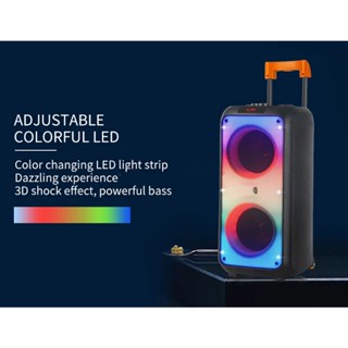 NDR-1095 8.5X2 INCH 6800W speaker outdoor karaoke Wireless Bluetooth ...