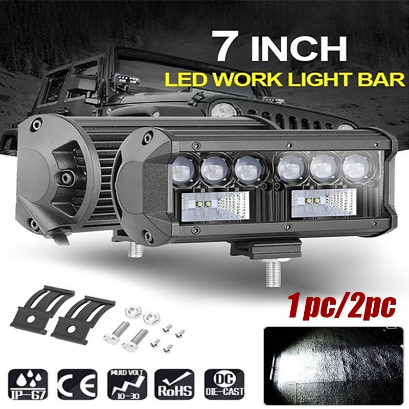 7 inch 60W Car Led Work Light Bar Flood Spot Driving Lamp Waterproof ...