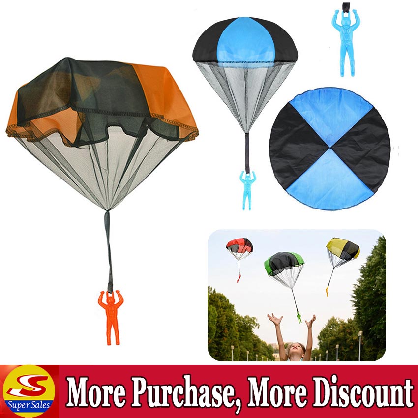 【SuperSales】 Hand Throwing Soldier Parachute Toy for Children Fly ...
