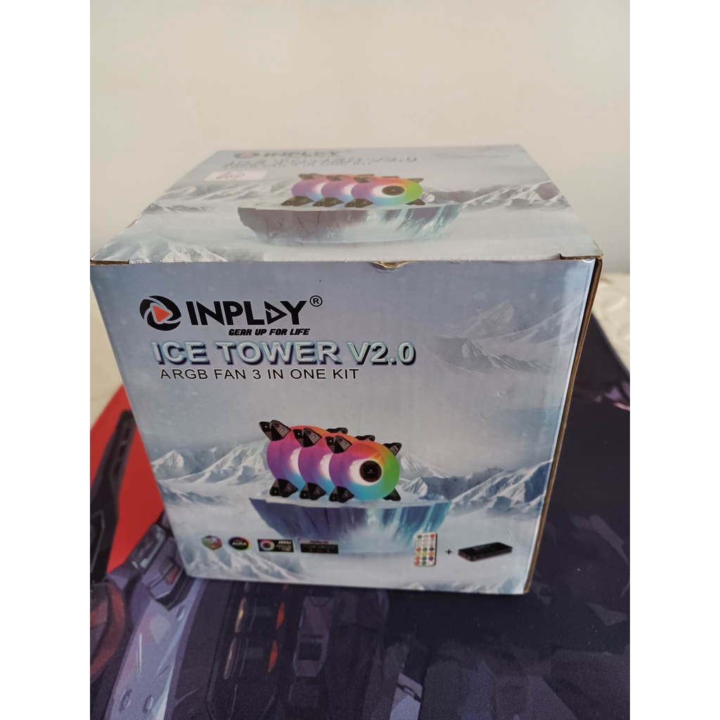 Inplay Ice Tower ARGB RGB V2 3 in 1 kit / 3pcs Fan + Hub + Remote ...