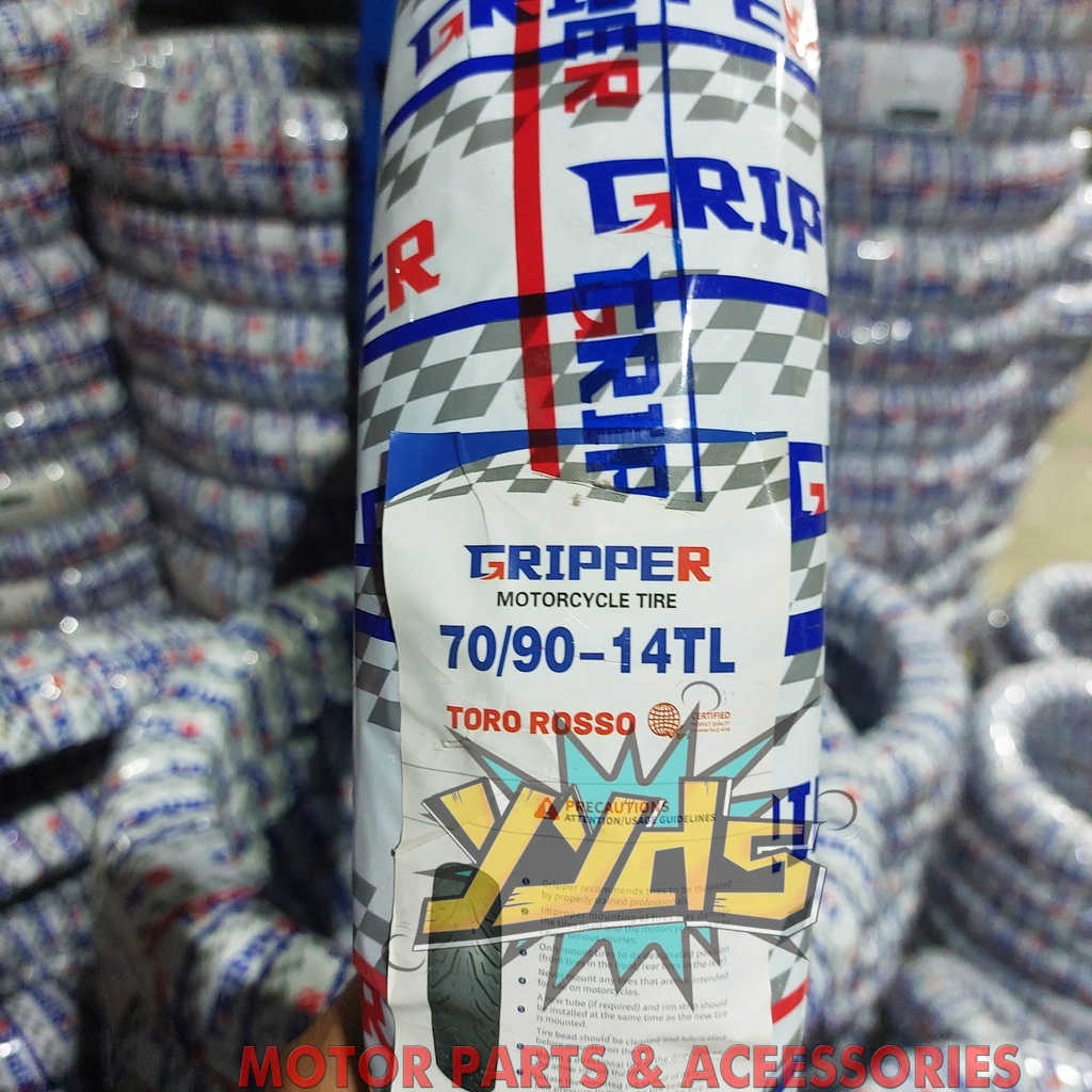 GRIPPER TORO ROSSO |TUBELESS TIRE| ORIGINAL MOTORCYCLE FREE SEALANT AND ...