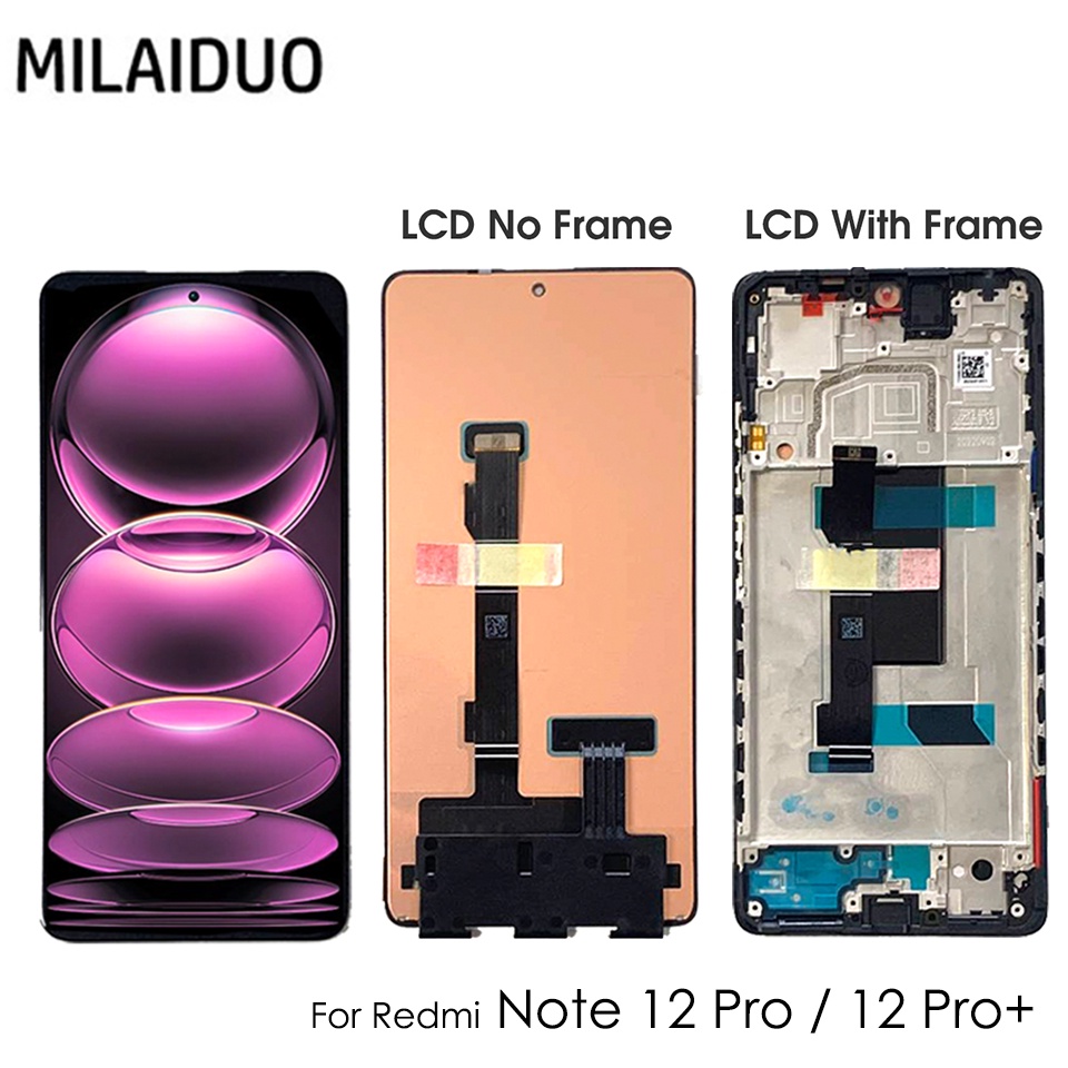 Amoled / TFT For Xiaomi Redmi Note 12 Pro 5G LCD 22101316C Display ...