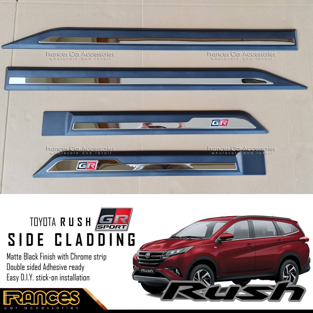 Toyota Rush 2018-2025 GRS Designed Side Moulding / Door Cladding ...
