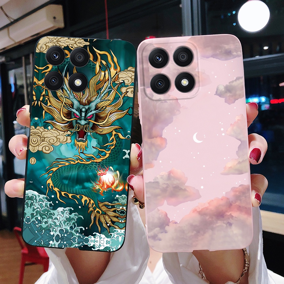 Honor X8A 2023 Dragon Pattern Jelly Silicone Soft Case HonorX8A X 8A ...