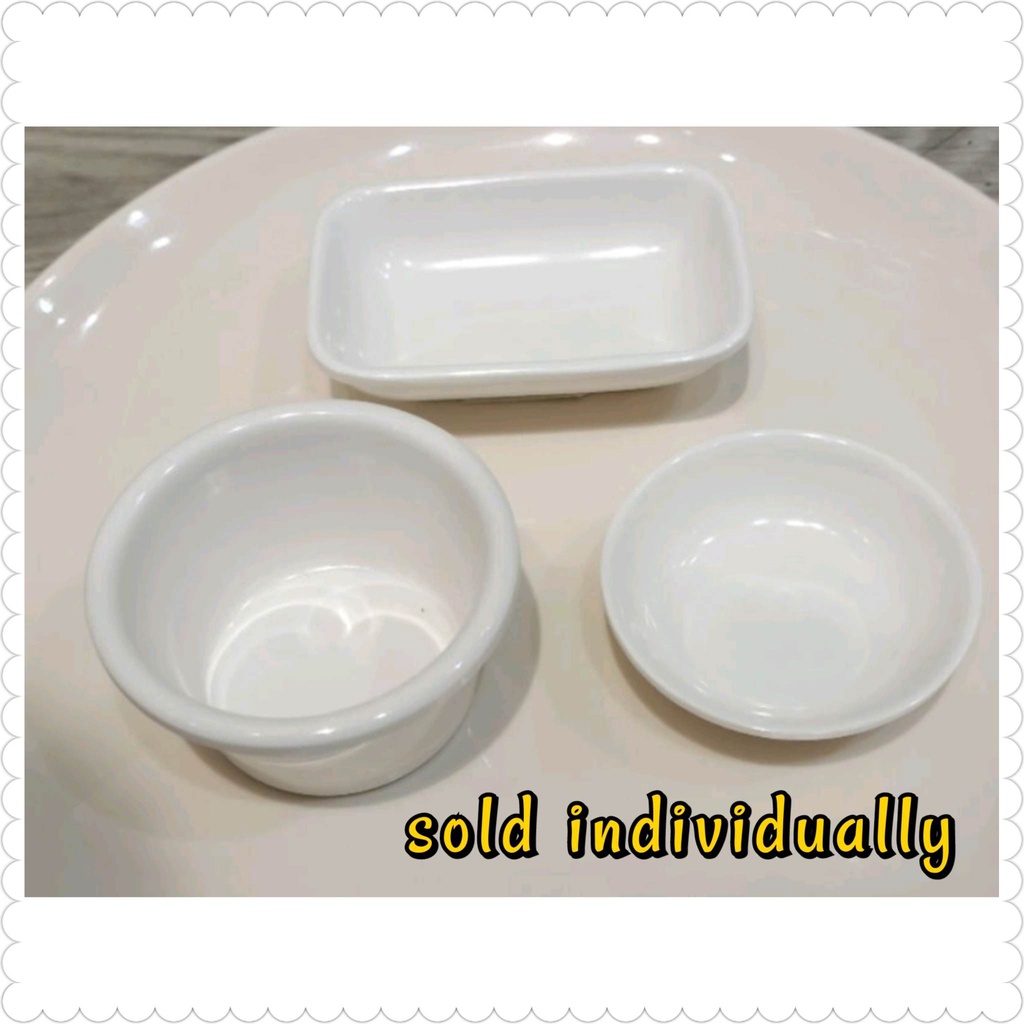 MELAWARES Plain Ivory Sauce Dish * SOLD PER PIECE * PRICE IS FOR 1 PC ...