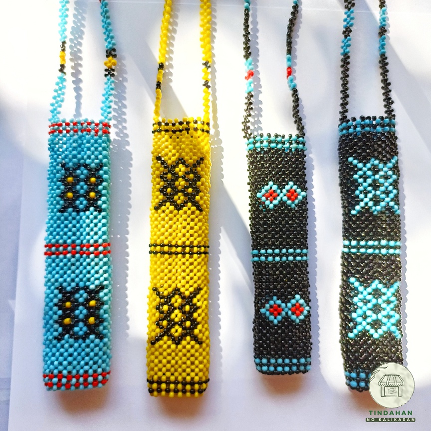 Beads Dual Pen Holder Mangyan Tribe Mindoro Souvenir | Shopee Philippines