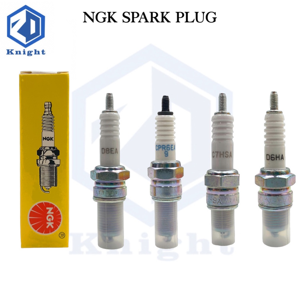 Knight Motorcycle NGK Spark Plug D6HA/CPR6EA-9/C7HSA/D8EA Universal ...