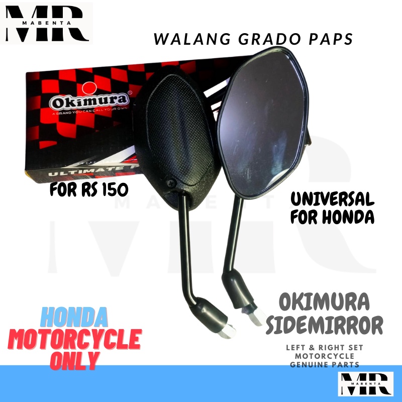 ORIGINAL OKIMURA (RS 125/150) GENUINE NO GRADE MOTORCYCLE SIDEMIRROR ...
