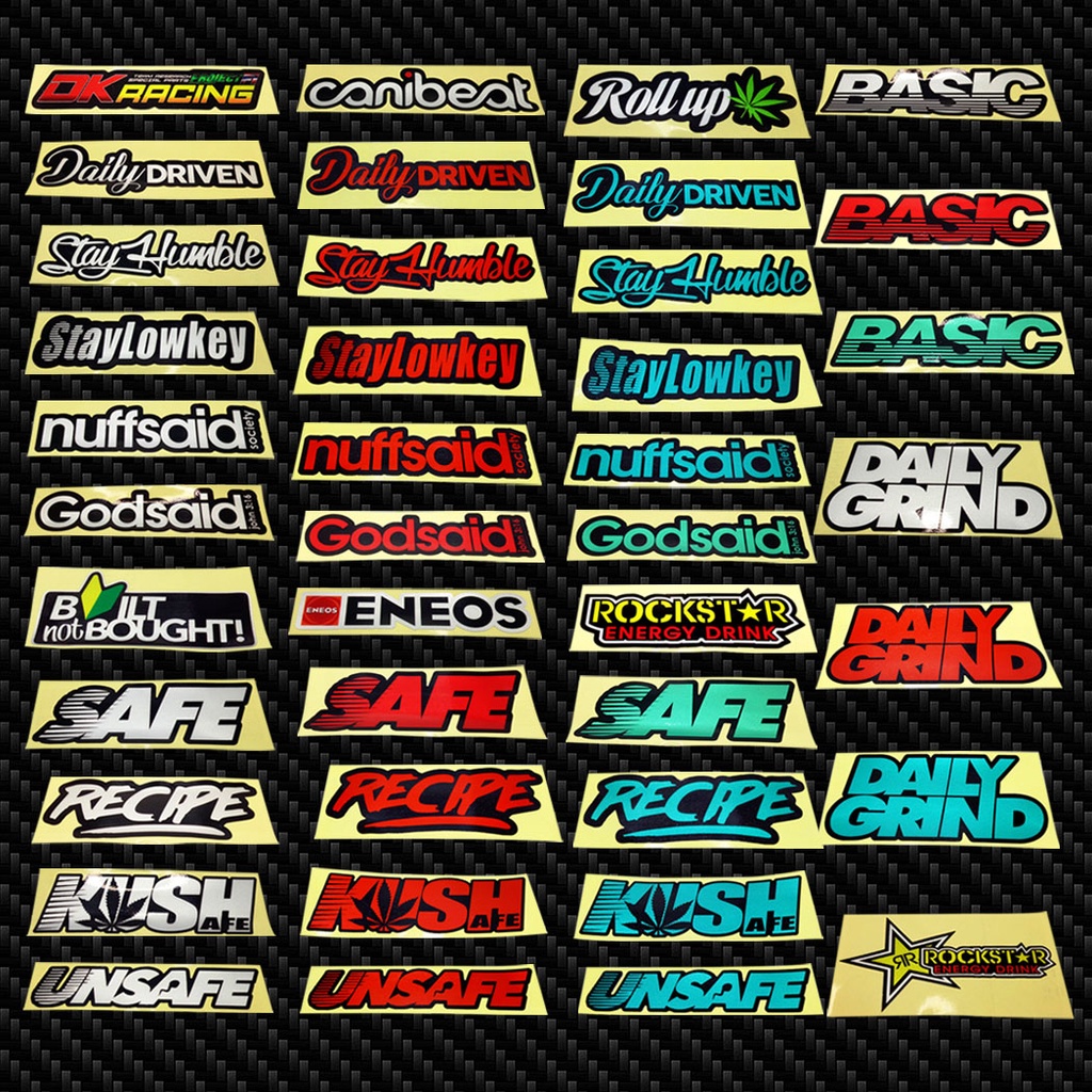 Reflectorized Thai Stickers for motorcycle - Part 01 | Shopee Philippines
