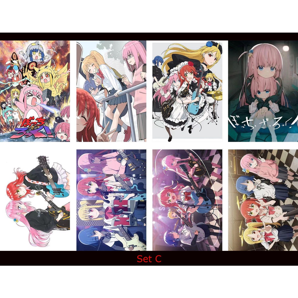BOCCHI THE ROCK 8 PIECES POSTERS A3 Size | Shopee Philippines