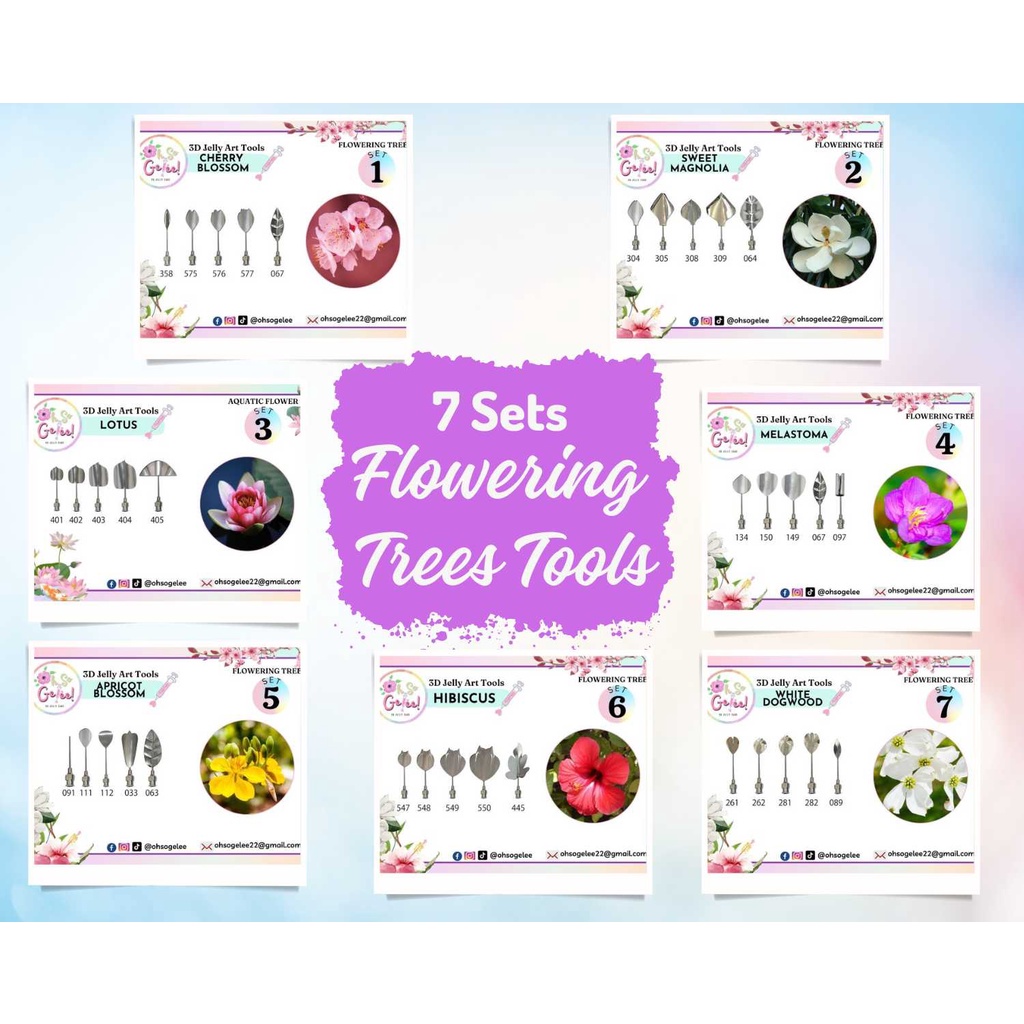3D Jelly Cake FLOWERING TREES Tools/Needles High Quality Stainless Steel(5pcs) | Shopee Philippines