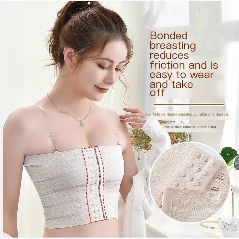 Front breasted chest band bandage body shaping underwear chest ...
