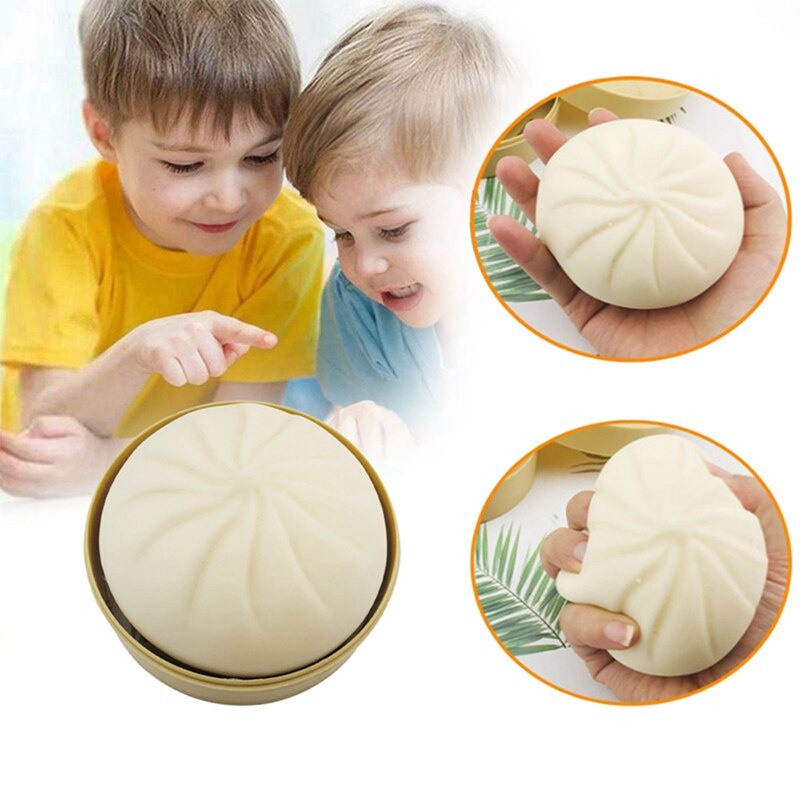 Toybus Kids Dumpling Soft Play Toy, Dumpling Stress Ball with Mini ...
