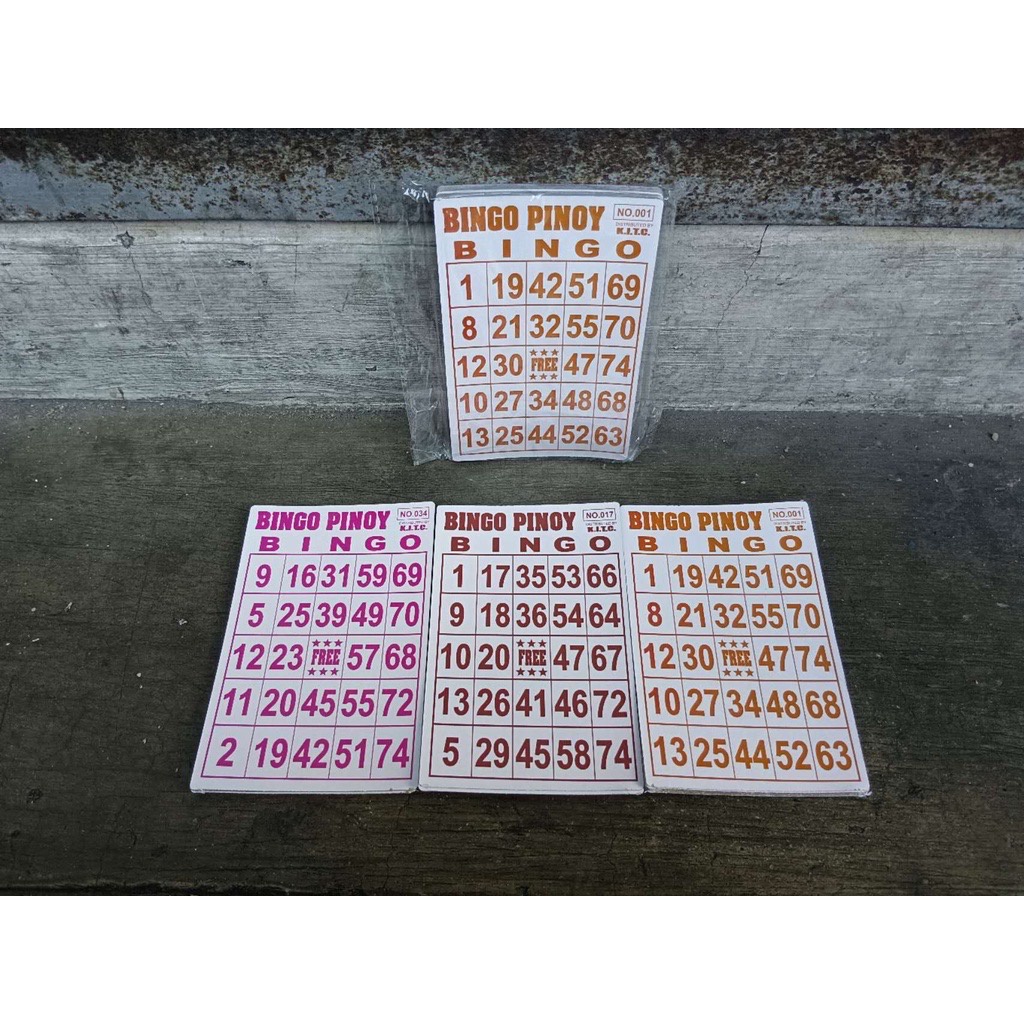 HPT BINGO CARD 100's AND 50's BINGOP GAME CARDS | Shopee Philippines