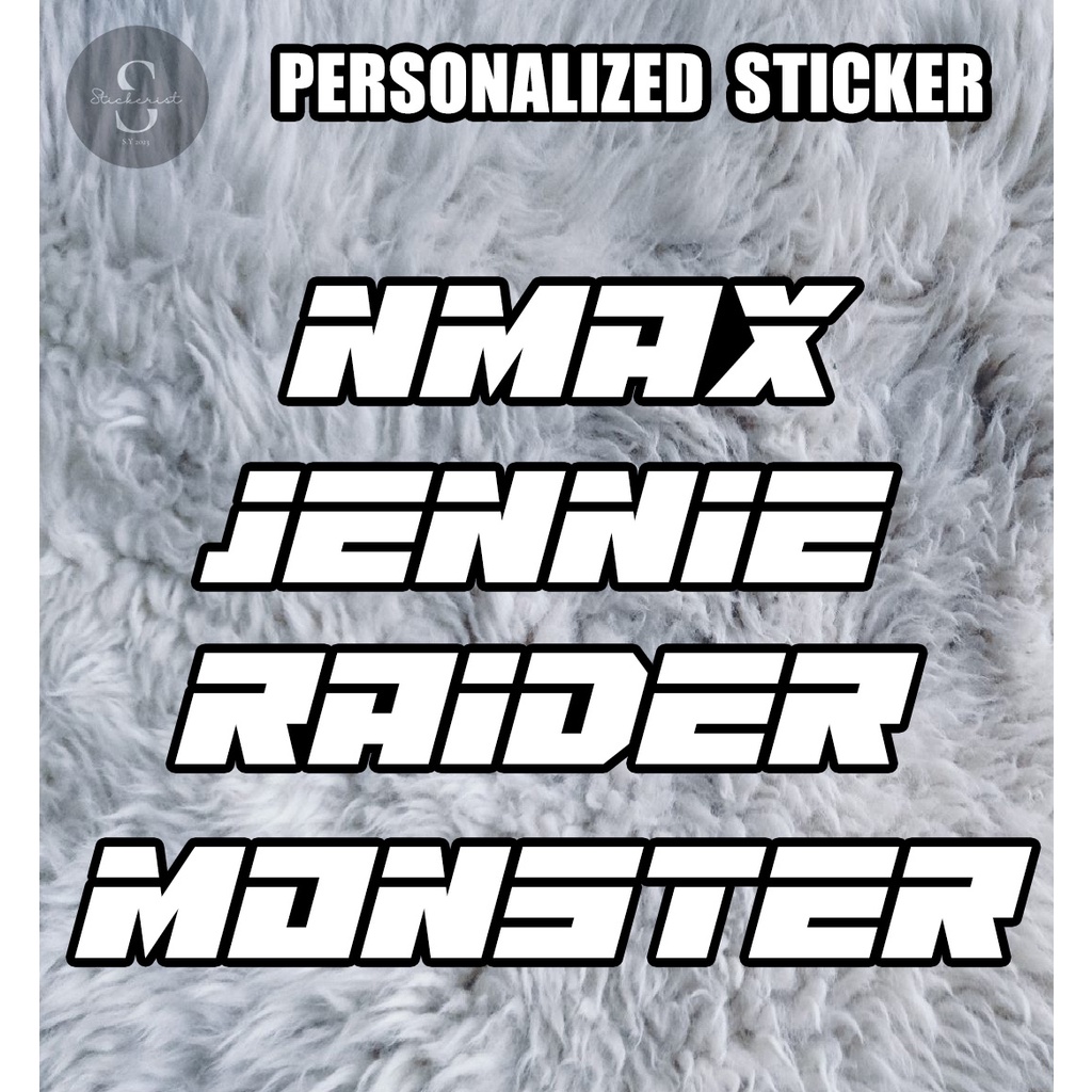 PERSONALIZED 3D LAMINATED VINYL STICKER (MINIMUM OF 3 PIECES) | Shopee ...