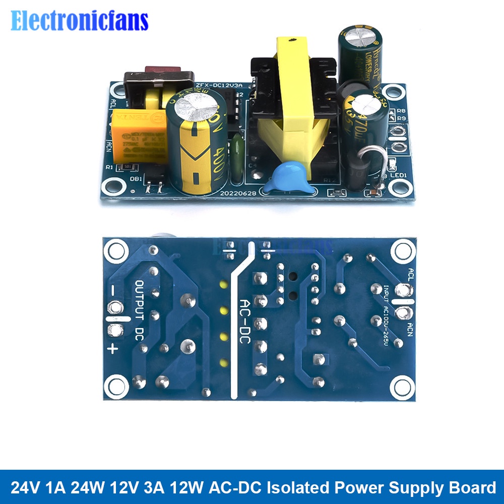 AC-DC Isolated Power Supply Board 24V 1A 24W 12V 3A 12W Switching Power Supply Board Moule ...
