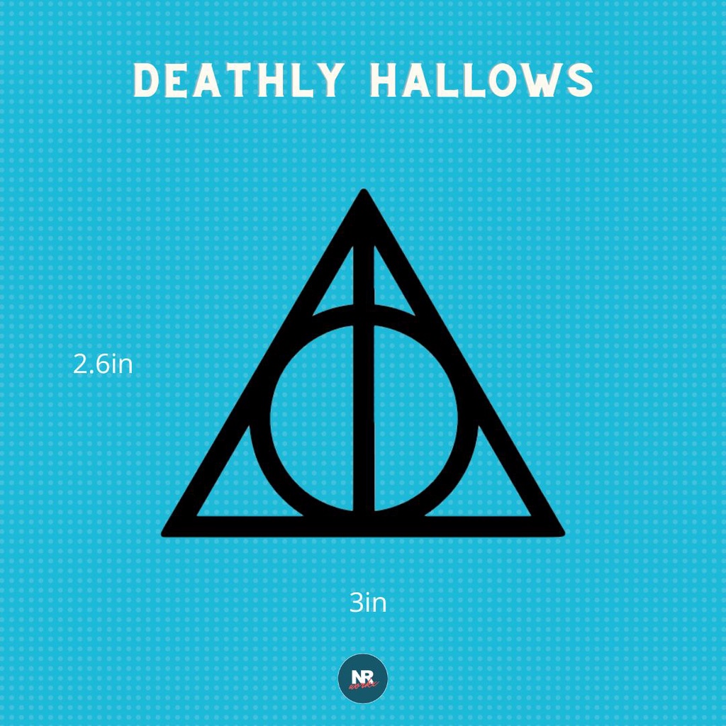 Harry Potter Deathly Hallows Logo Vinyl Decal | Shopee Philippines
