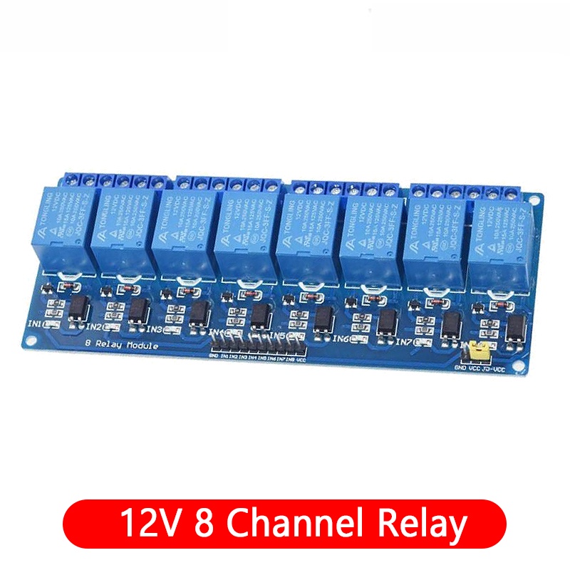 5v 12v 1 2 4 6 8 Way Relay Module for Arduino 1 2 4 6 8 Channel Relay Module with Optocoupler ...