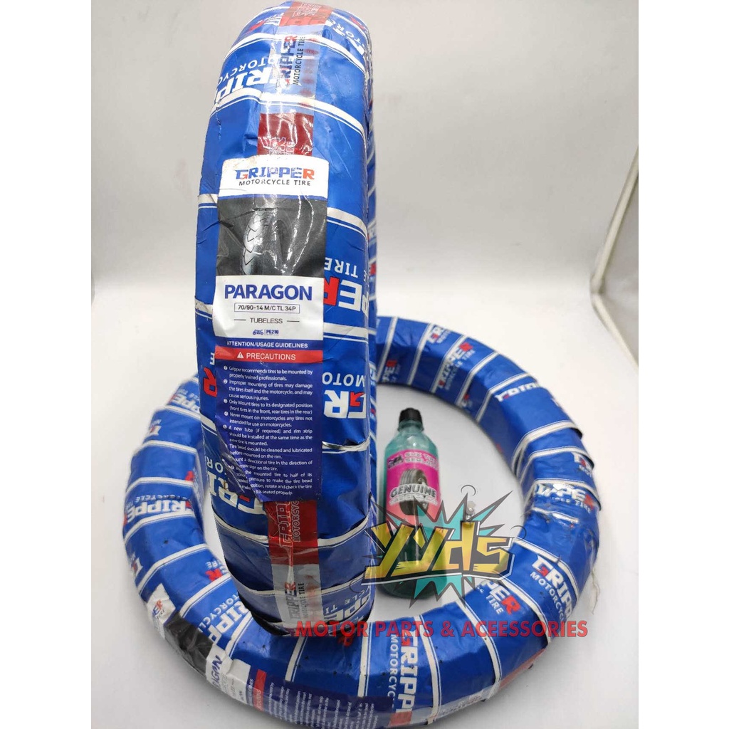 GRIPPER PARAGON TUBELESS TIRES P6210/shell(ax046) MOTORCYCLE FREE ...