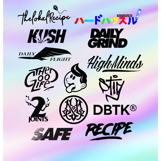 Logo Lokal Clothing Brands Pinoy Sticker Decals Waterproof | Shopee ...