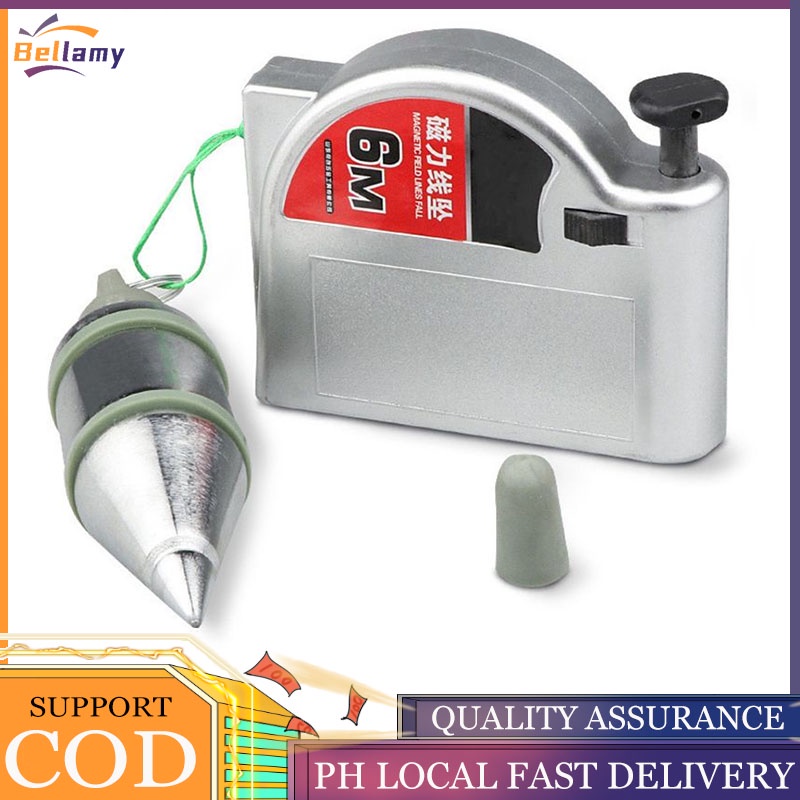 Magnetic Plumb Bob 6M x 400g (Professional) Plumb Bob Levellers With ...