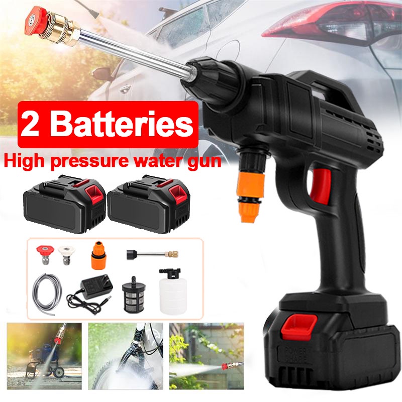 Wireless Car Washer Portable Car Wash Set Rechargeable Pressure Washer ...