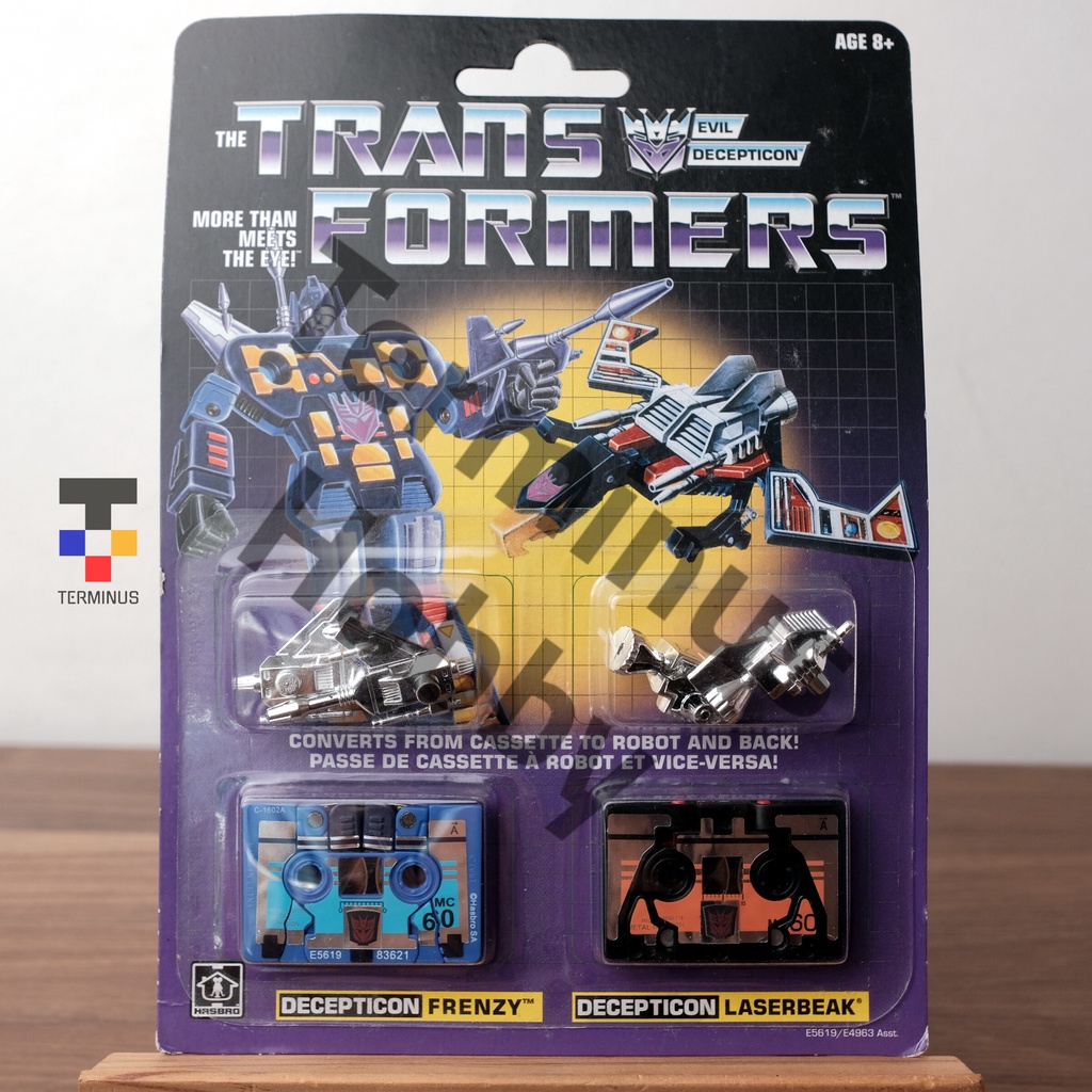 Hasbro Transformers Vintage G1 Cassette Frenzy & Laserbeak 2-Pack ...