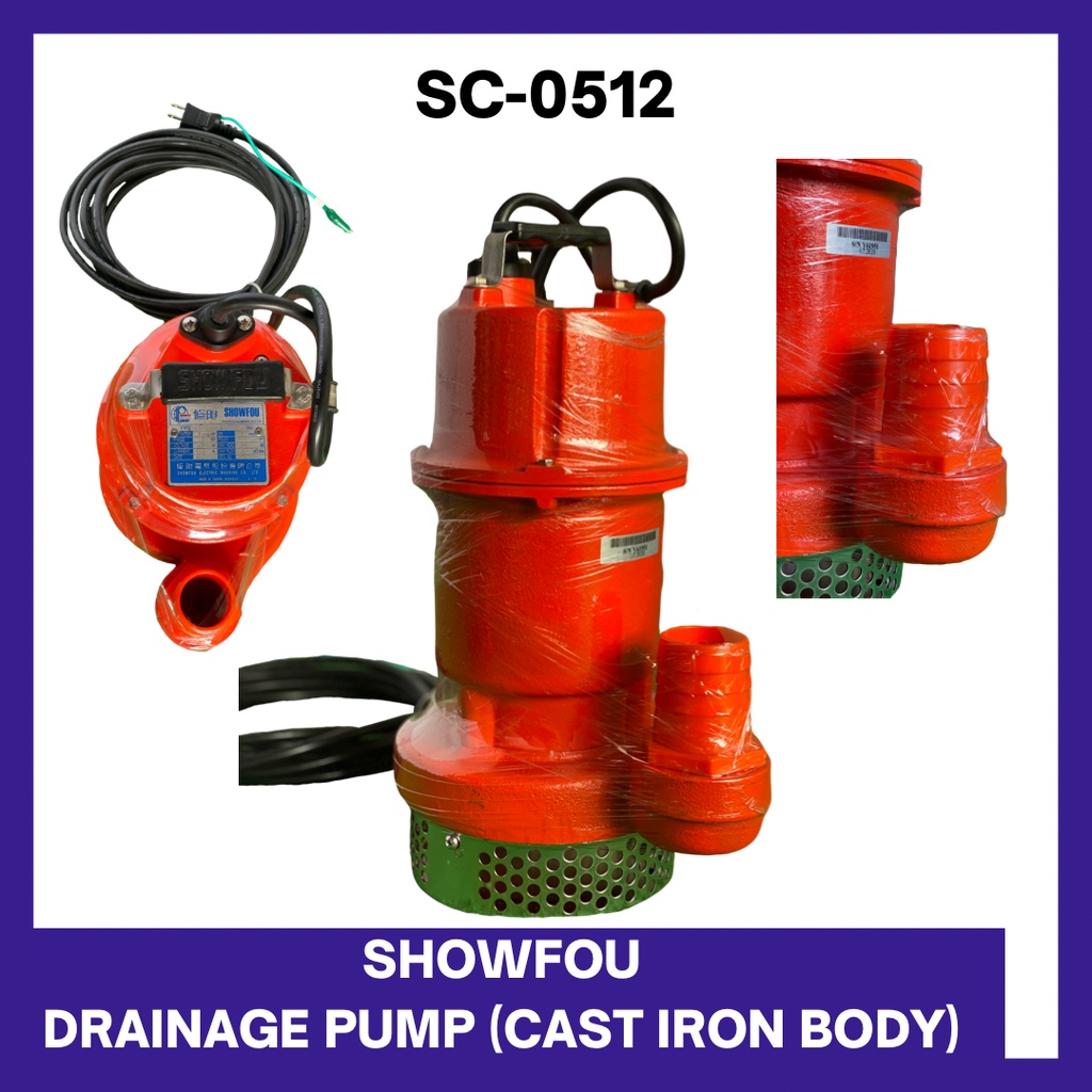 Showfou Drainage Pump (Cast Iron Body) (1/2HP) | Shopee Philippines