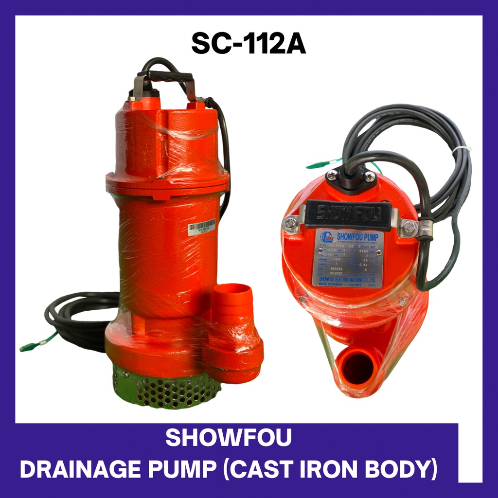 Showfou Drainage Pump (Cast Iron Body) (1HP) | Shopee Philippines