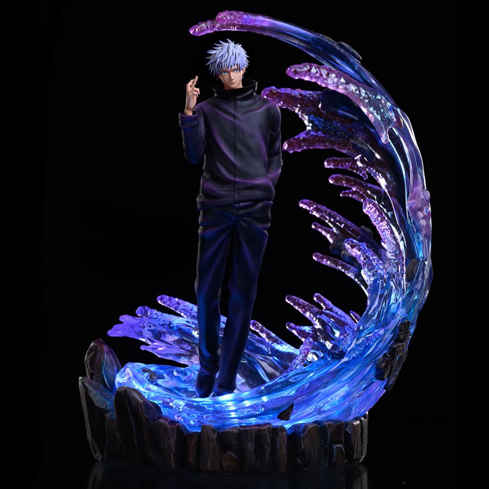 Hey Anime-JUJUTSU KAISEN ANIME TAITO GOJO SATORU LIGHT UP ACTION FIGURE ...