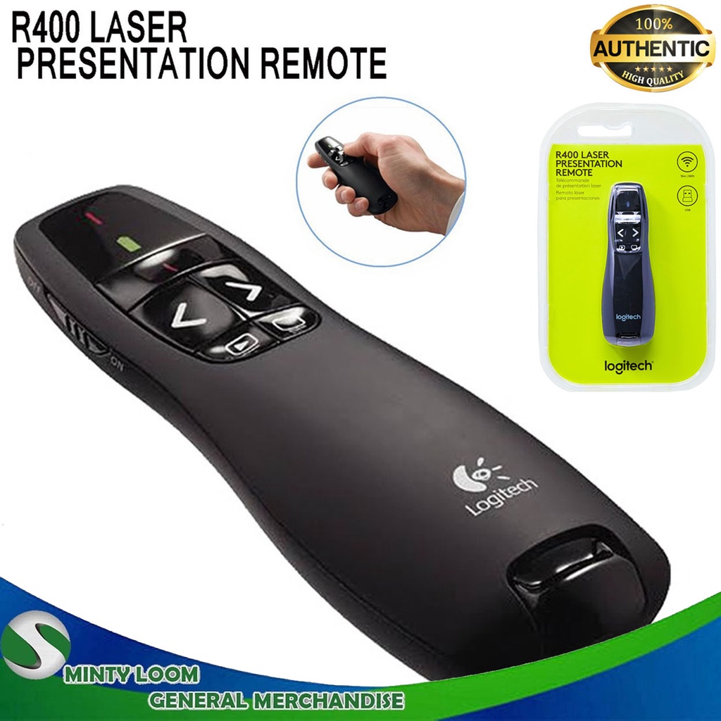R400 Wireless Presenter Red Laser Pointer PPT Remote Control ...