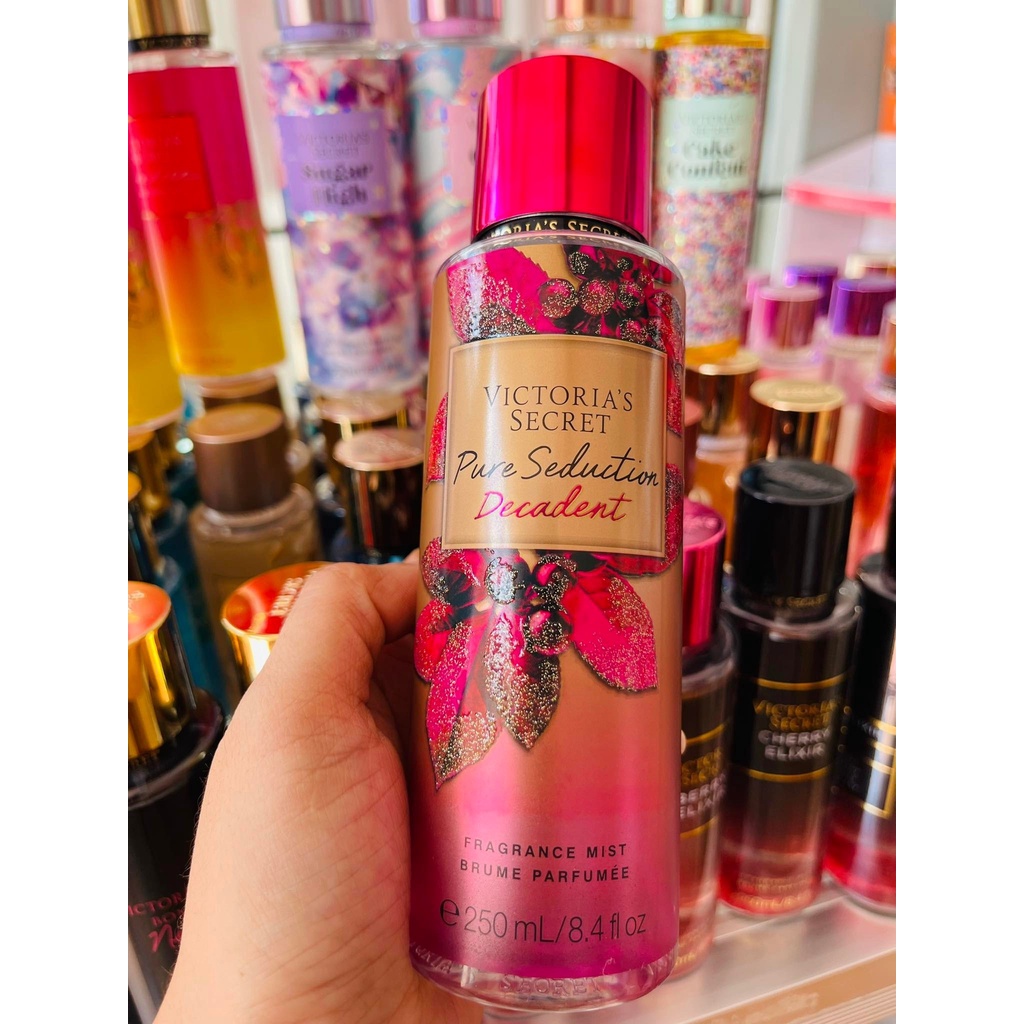Pure Seduction Decadent Victoria's Secret Fragrance Mist 250ml | Shopee ...
