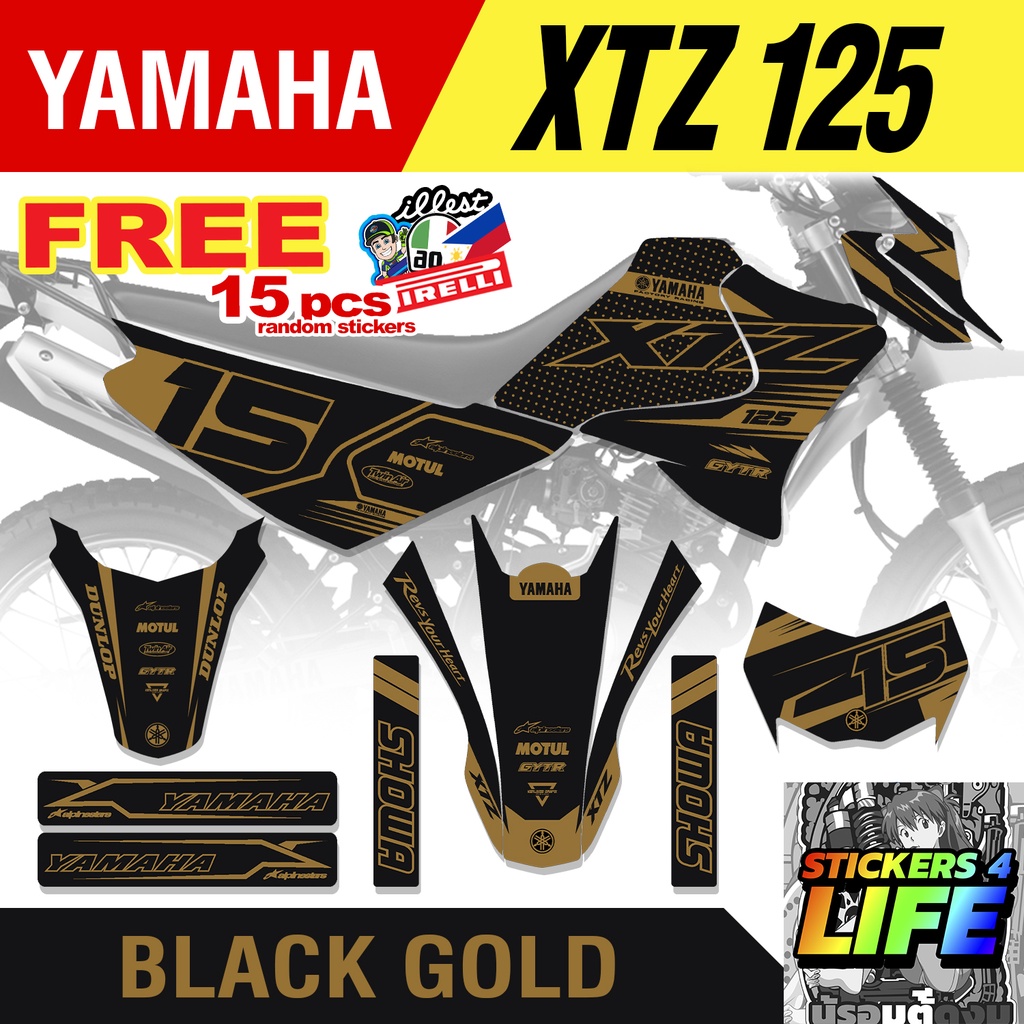YAMAHA XTZ 125 Full Decals Sticker Body (WHITE) | Shopee Philippines