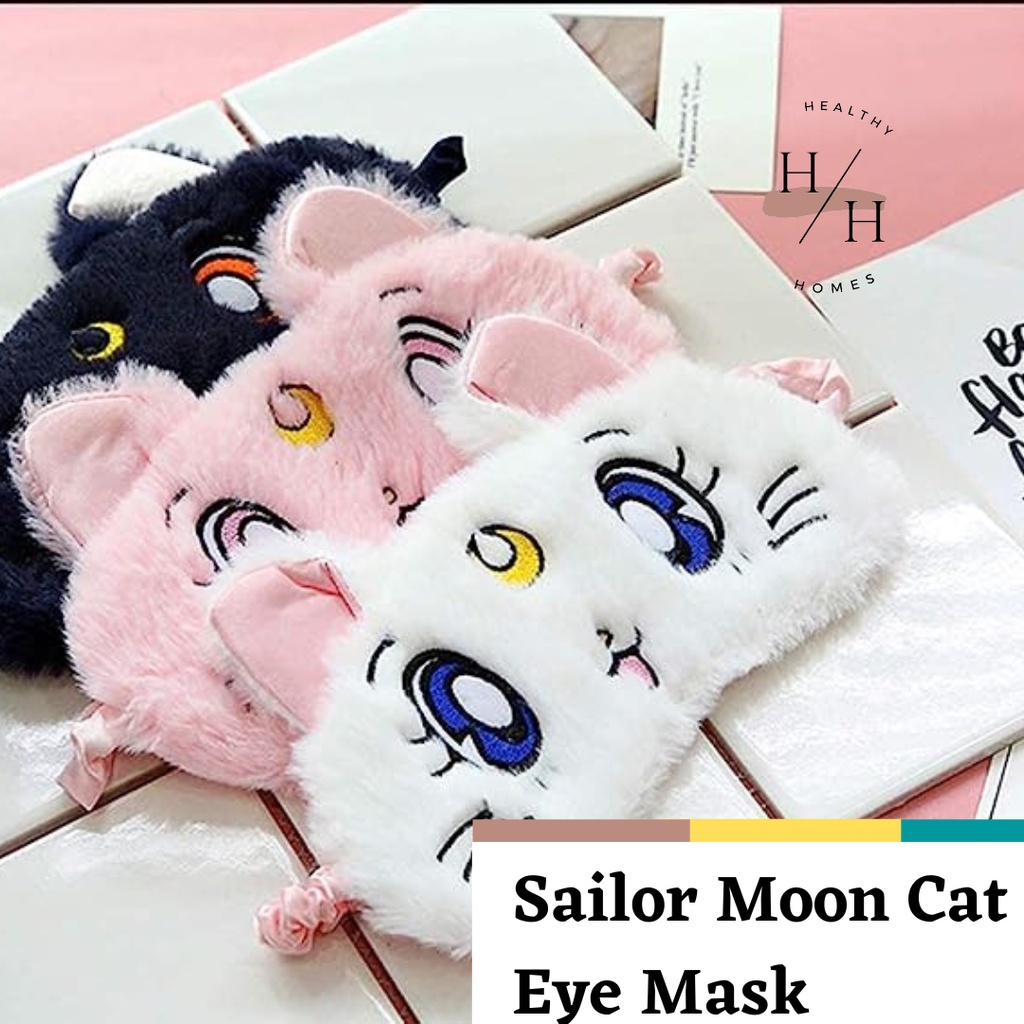 Healthyhomes Sailr Moon Cat Sleeping Travel Cute Cartoon Eye Mask ...