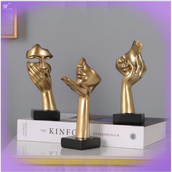 （COD) Women Face Art Statue Abstract Figure Handicraft for Studio ...