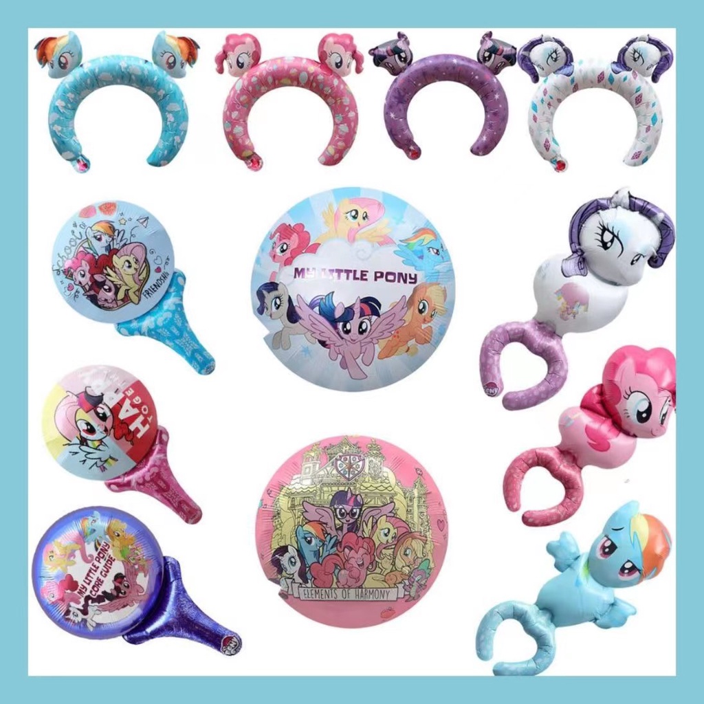 My Little Pony Headband Balloon/Hand Stick Balloon/Wrist Balloon ...