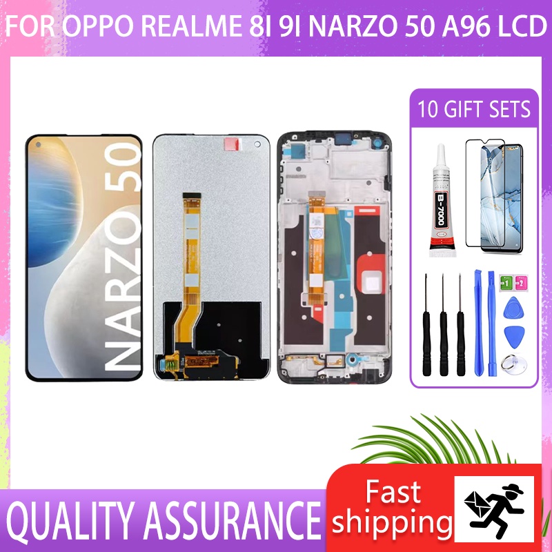 Original For OPPO Realme 8i 9i Narzo 50 OPPO a96 LCD Display Screen ...